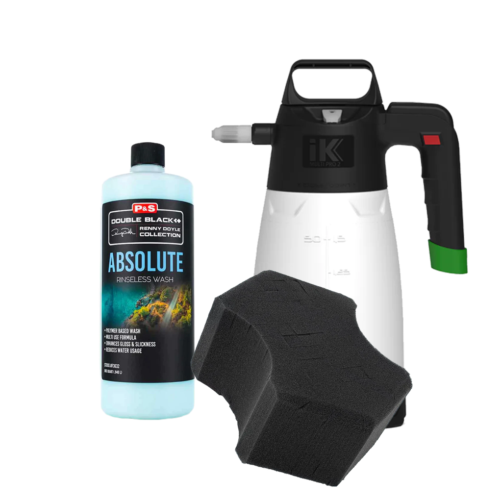 P&S Absolute Rinseless Wash 948ml + Ik Sprayer Multi Pro 2 +The Rag Co